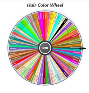 Hair Color Wheel: 100+ Random Shades To Spin