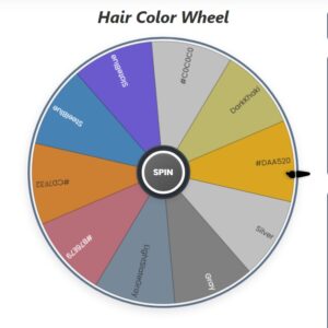 Hair Color Wheel: 100+ Random Shades To Spin