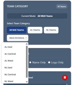 Spin The MLB Team Wheel: Get Logo, Name, Or Both