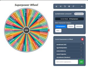91 Superpower Wheel | Spin To Reveal Your Power