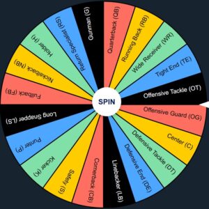 NFL Position Spinner: Spin The Wheel & Random Picker