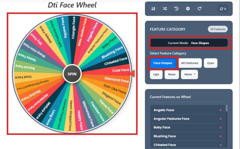 DTI Face Wheel: 100+ Creative Looks To Dress To Impress