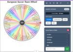 European Football Team Wheel – Random Generator