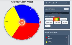 Rainbow Wheel Spin 🌈: Fun Random Color Picker!