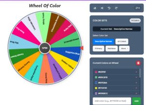 Wheel Of Colors: 3-in-1 Picker, Spinner & Generator