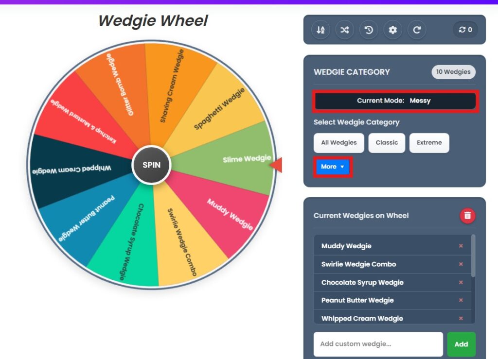 Wedgie Wheel: Spin Through 5+ Modes Of Mayhem!