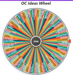 OC Ideas Wheel – Spin To Create Your Character