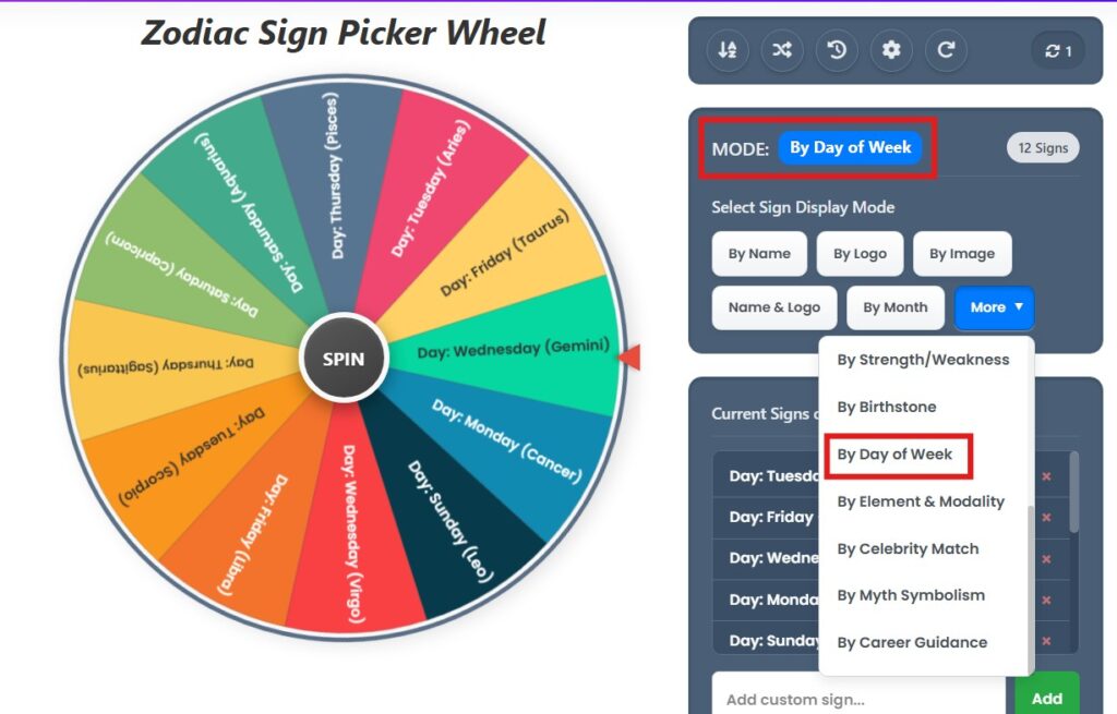 Zodiac Sign Wheel: Spin For Your Astrological Insights