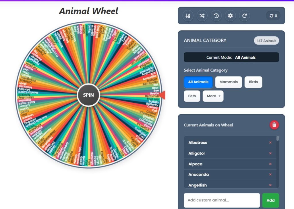 Animal Wheel (150+) – Find Your Animal 🐘