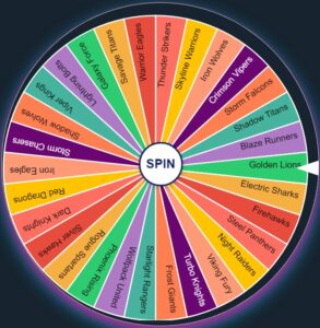 Soccer Team Picker Wheel | Random Team Generator