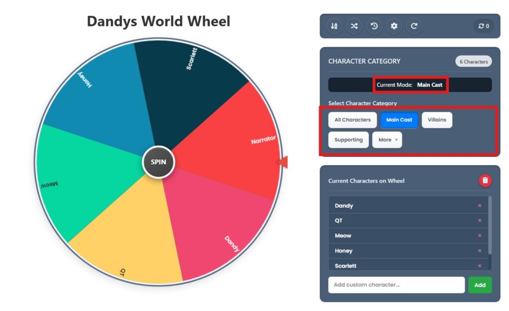 Dandy’s World Wheel | Spin & Discover All 50+ Characters