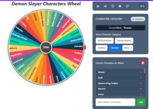 Demon Slayer Characters Wheel – 72+ Famous Names