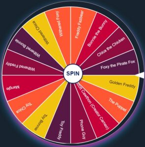 FNaF 1 Characters Spin Wheel: Random Picker For Fans