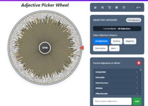 Adjective Wheel: 1150+ Words To Spin!