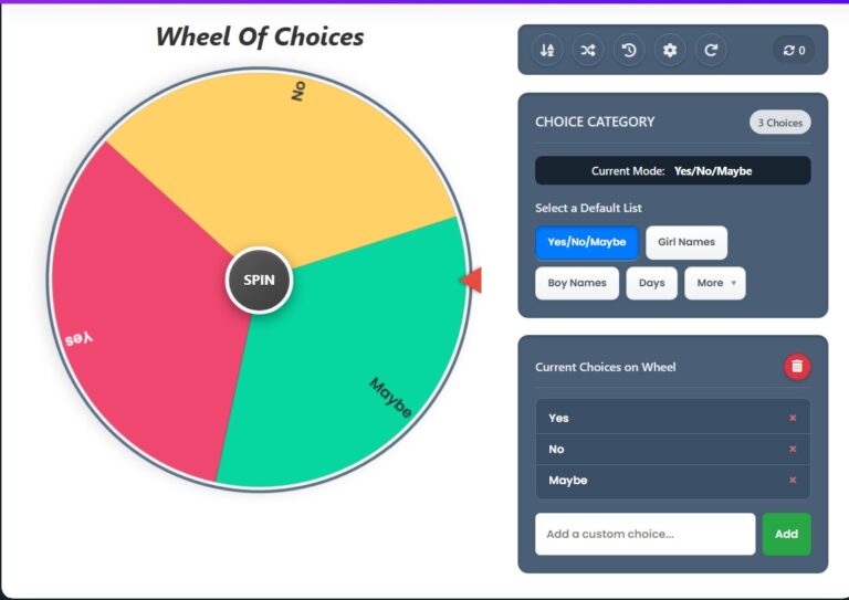 Wheel Of Choice – 10 Fun Modes To Decide!