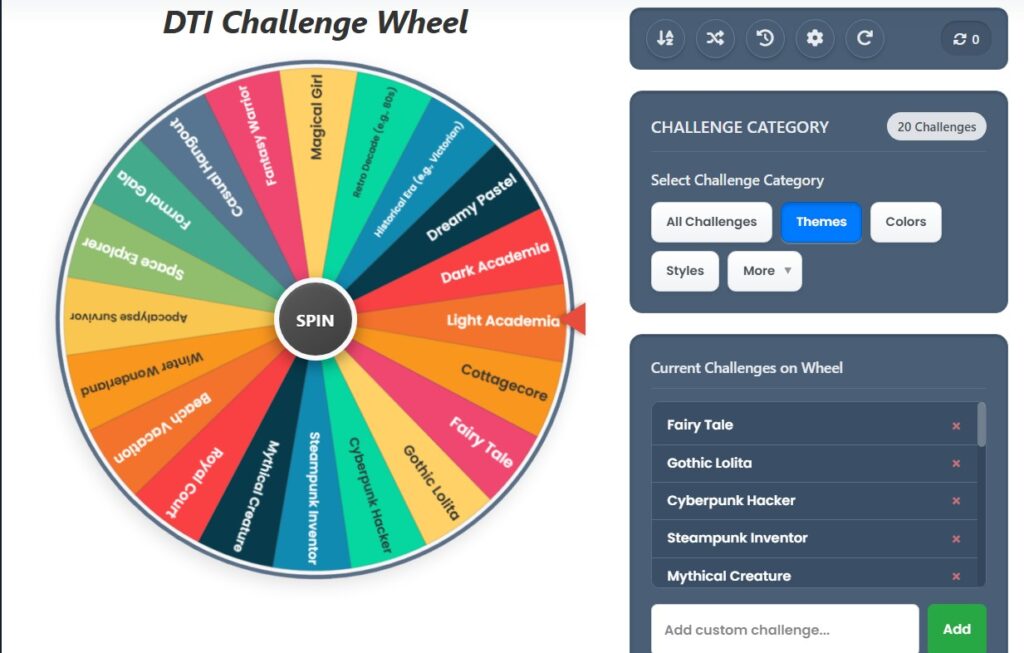 100+ DTI Challenges Wheel: Random Picker