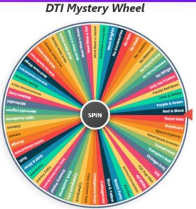 150+ DTI Items Wheel | Spin & Pick Random Items