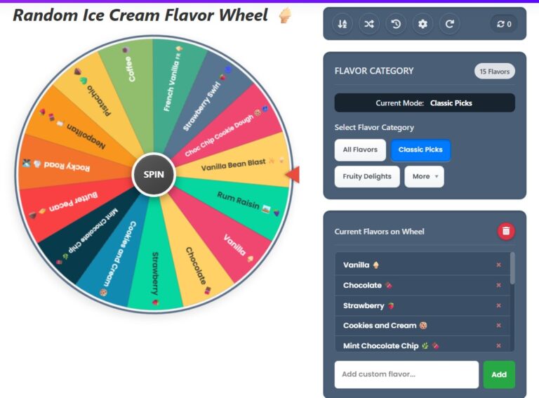Ice Cream Flavor Wheel: 51+ Flavors To Spin & Enjoy!