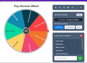 Tiny Decisions Wheel: Your #1 Choice Spinner!