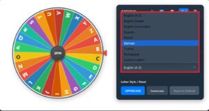 Letter Picker Wheel - Generate Random Letter From A To Z