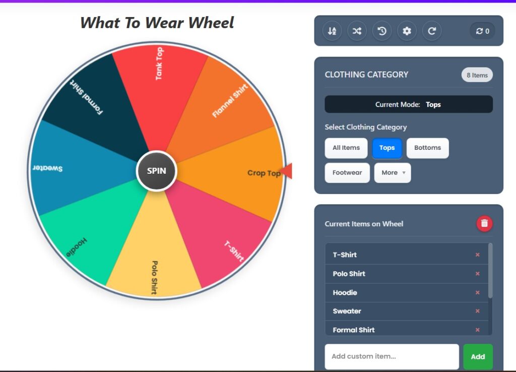 What To Wear Wheel 👗🎲 – Fashion In A Spin!