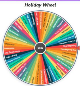 Holiday Wheel – 50+ Ideas To Spin
